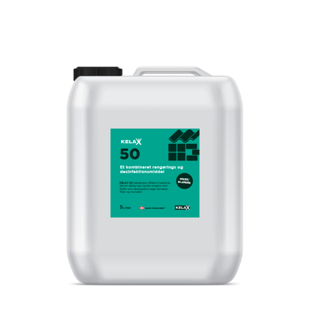 KELAX 50 Desinfektionsmiddel 50% - Algemiddel og desinfektion - KELAX ApS