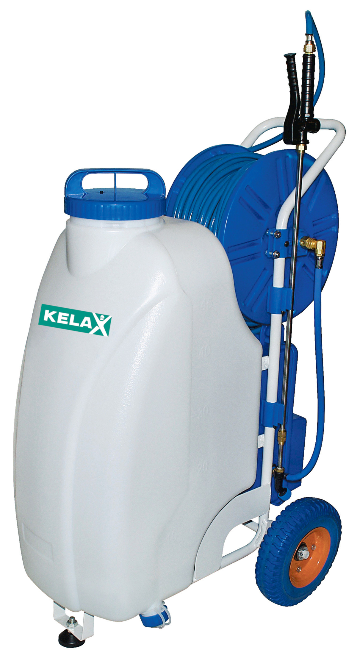 El-sprøjte - 45 Liter / 50 Meter på vogn - Værktøj og udstyr - KELAX ApS