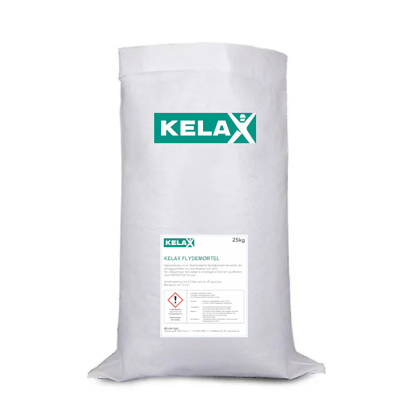 KELAX Flydemørtel 25kg - Beton og mørtel - KELAX ApS